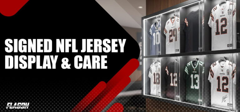 Pro Tips Signed NFL Jerseys Display And Protection by FlagOh